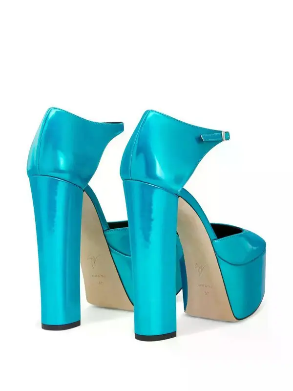 GIUSEPPE ZANOTTI 150mm Bebe Platform Pumps - Blue