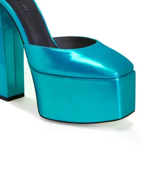 GIUSEPPE ZANOTTI 150mm Bebe Platform Pumps - Blue