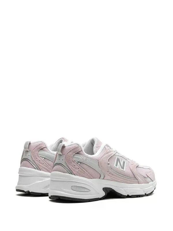 NEW BALANCE 530 Lace-up Suede And Mesh Sneakers - Pink