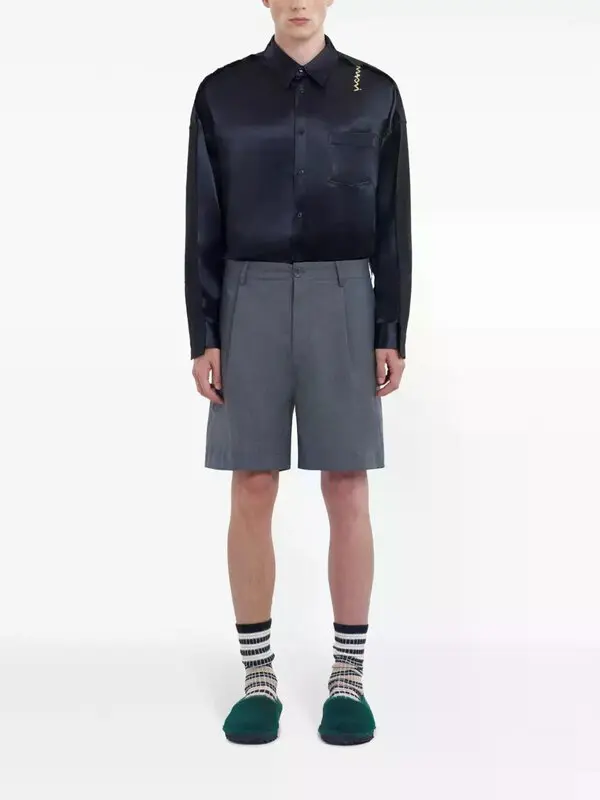 Marni Virgin Wool Tailored Shorts