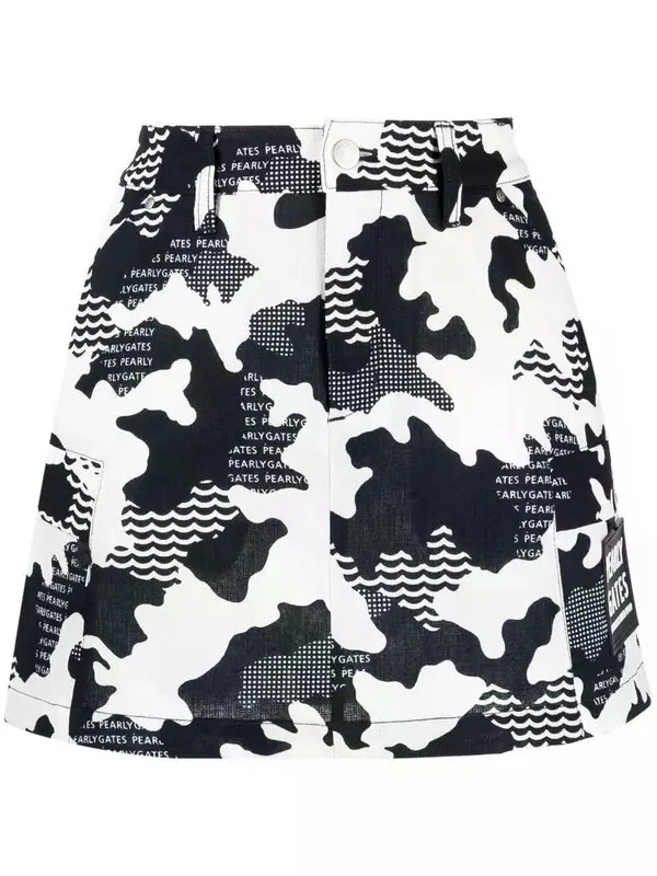 PEARLY GATES Camouflage-print Mini Skirt
