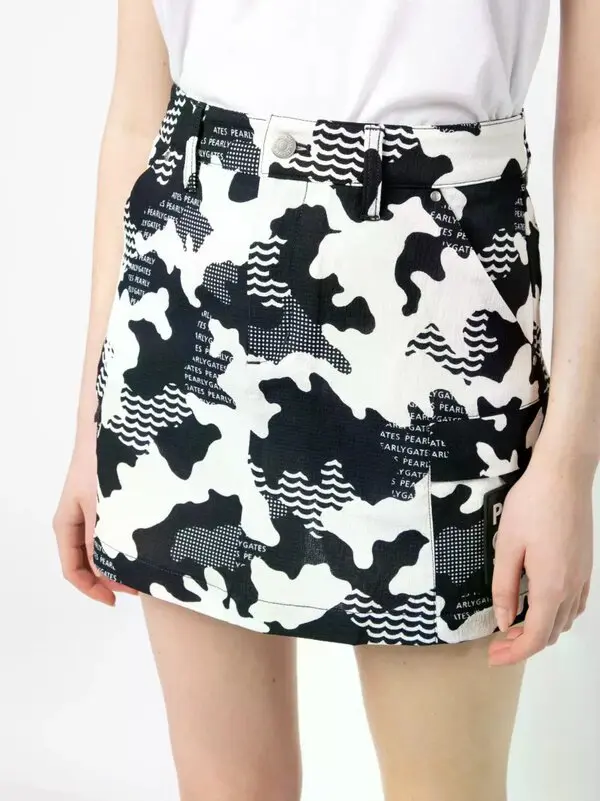 PEARLY GATES Camouflage-print Mini Skirt