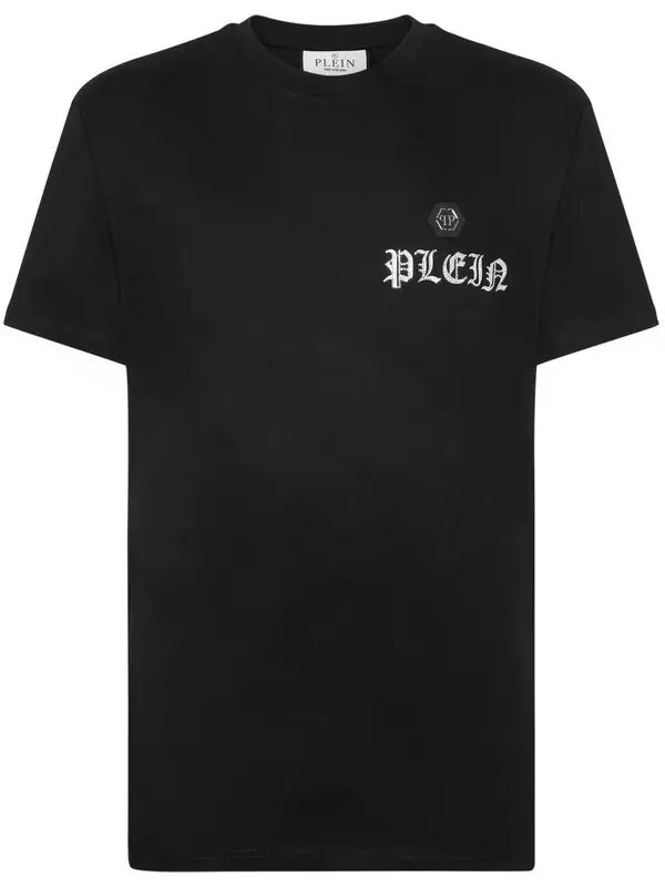 Philipp Plein Skull Crystal-embellished T-shirt - Black