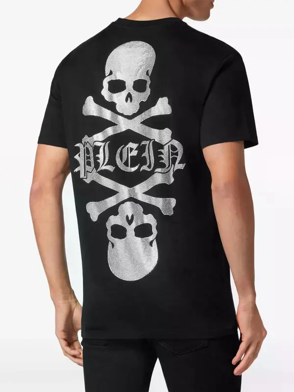 Philipp Plein Skull Crystal-embellished T-shirt - Black