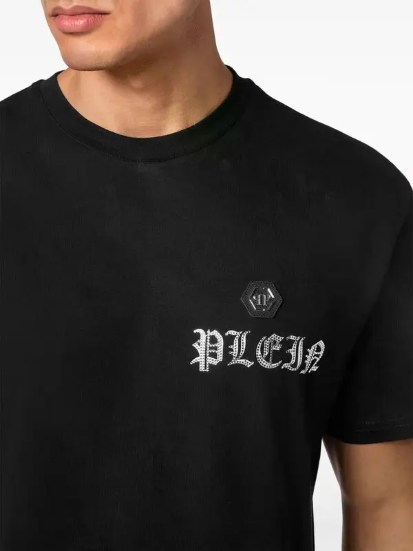 Philipp Plein Skull Crystal-embellished T-shirt - Black