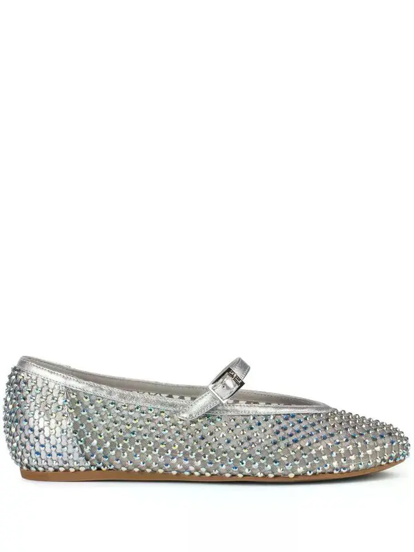 LE SILLA Gilda Ballet Flats - Silver