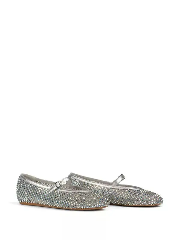 LE SILLA Gilda Ballet Flats - Silver