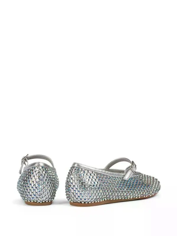 LE SILLA Gilda Ballet Flats - Silver