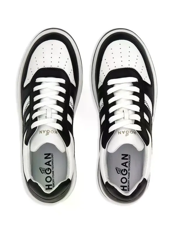 Hogan H630 Perforated Low-top Sneakers - Black
