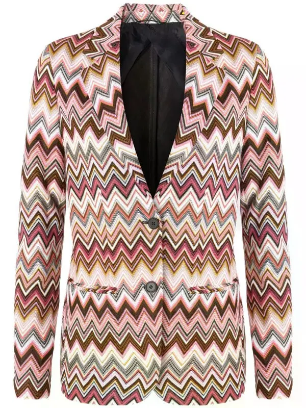 Missoni Zigzag-woven Blazer - Pink