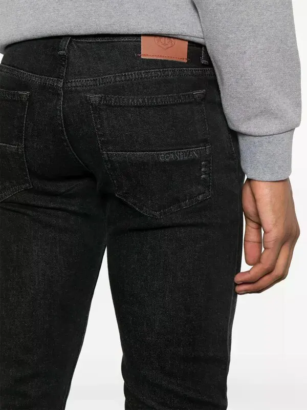 Corneliani Mid-rise Tapered Jeans