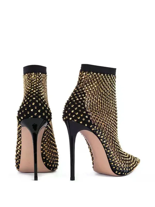 LE SILLA Gilda 115mm Crystal-embellished Pumps