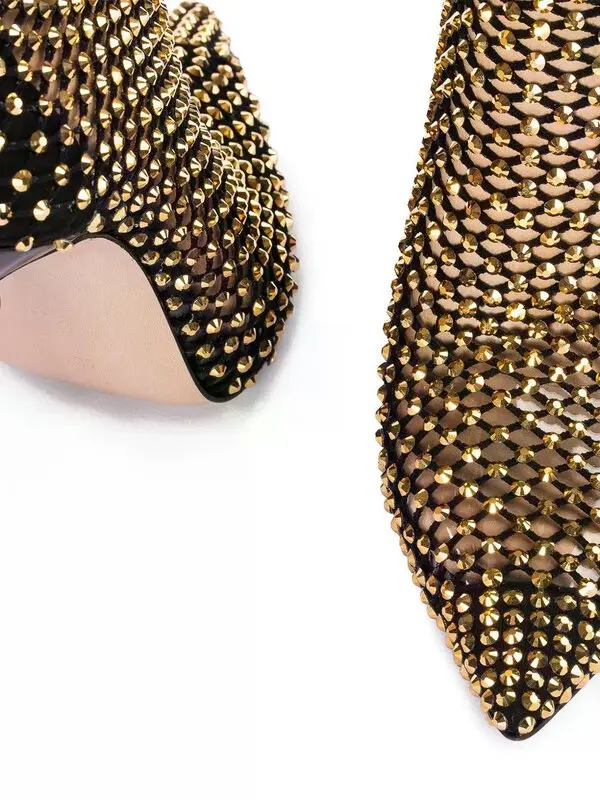 LE SILLA Gilda 115mm Crystal-embellished Pumps