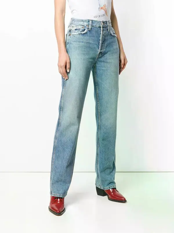 RE/DONE Straight Leg Jeans