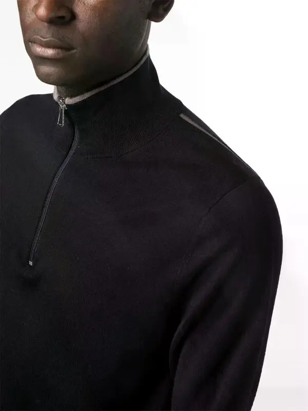 Paul Smith Zipped Long-sleeved Shirt - Blue