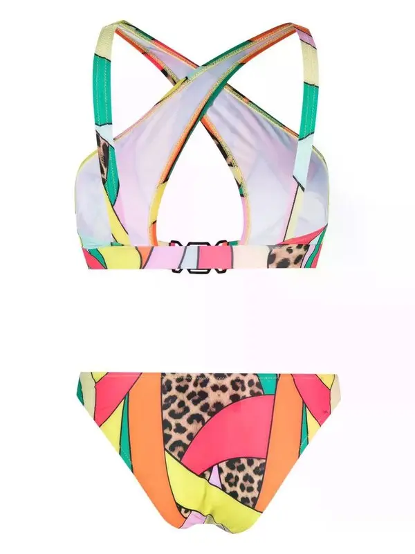 Philipp Plein Crossover-strap Bikini Set
