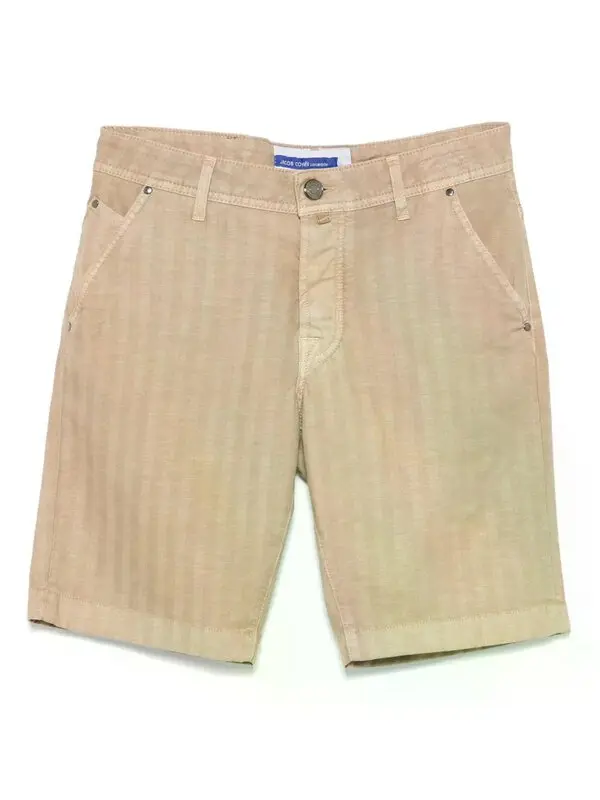 Jacob Cohen Herringbone Shorts - Neutrals