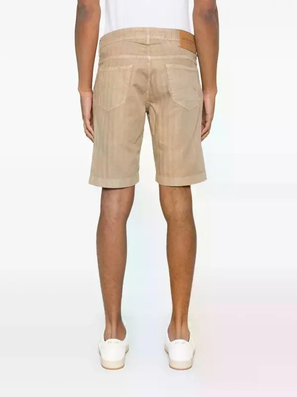 Jacob Cohen Herringbone Shorts - Neutrals