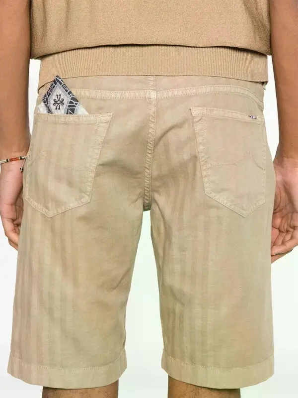 Jacob Cohen Herringbone Shorts - Neutrals