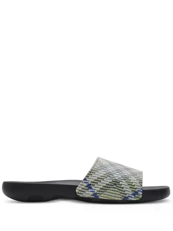 Burberry Vintage Check-pattern Slides - Neutrals