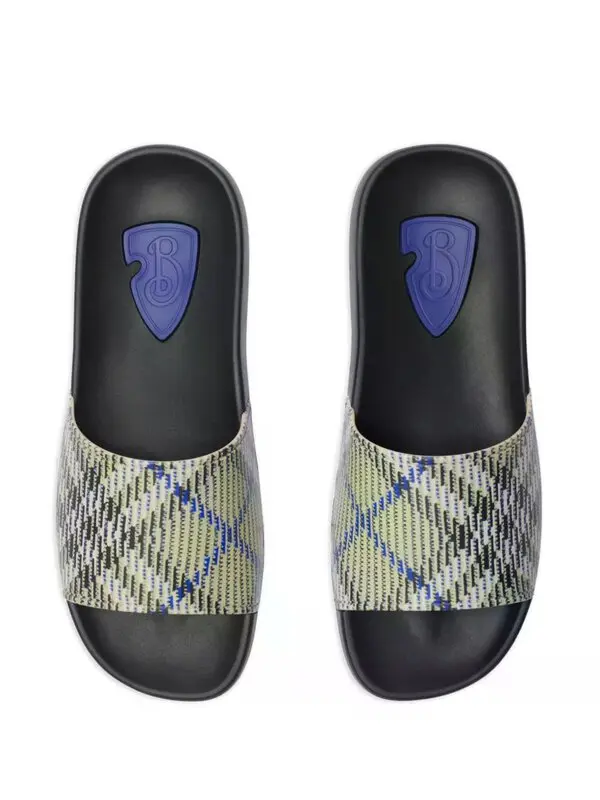 Burberry Vintage Check-pattern Slides - Neutrals