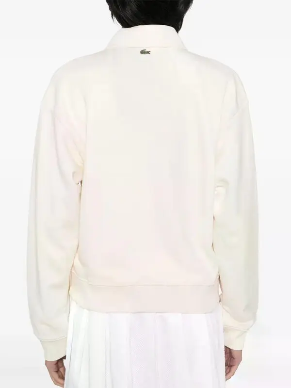 Lacoste Polo Collar Sweatshirt - Neutrals