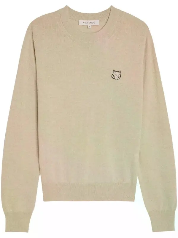 Maison Kitsuné Wool Regular Jumper - Neutrals
