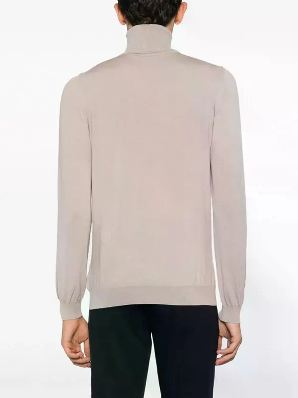 ZANONE Roll-neck Fine-knit Jumper - Neutrals