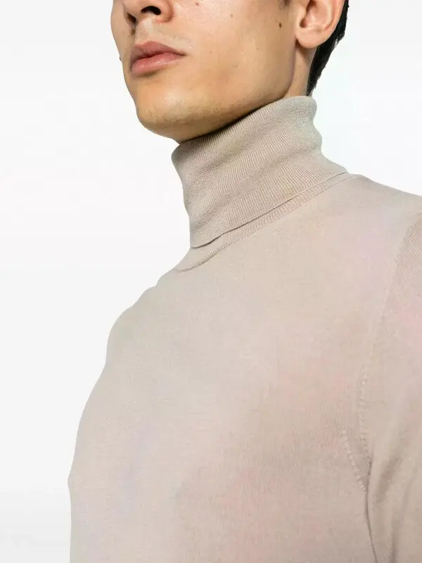 ZANONE Roll-neck Fine-knit Jumper - Neutrals