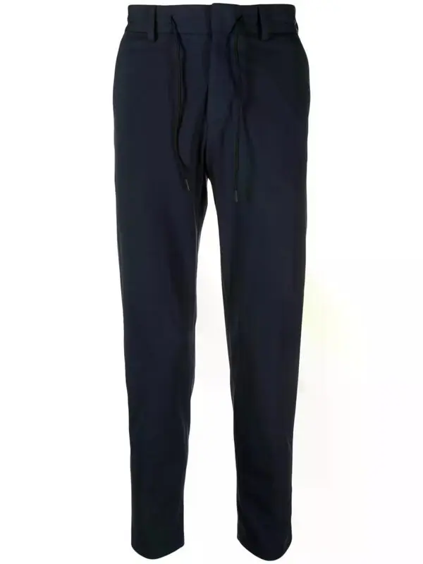 BOSS Technical-jersey Slim-cut Trousers - Blue