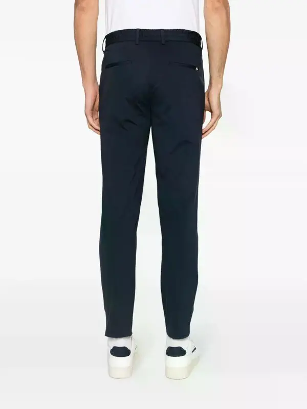 BOSS Technical-jersey Slim-cut Trousers - Blue