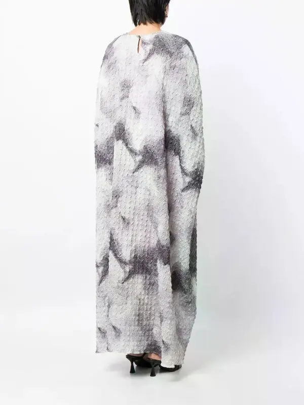 BAMBAH Jacquard Kaftan Dress - Grey