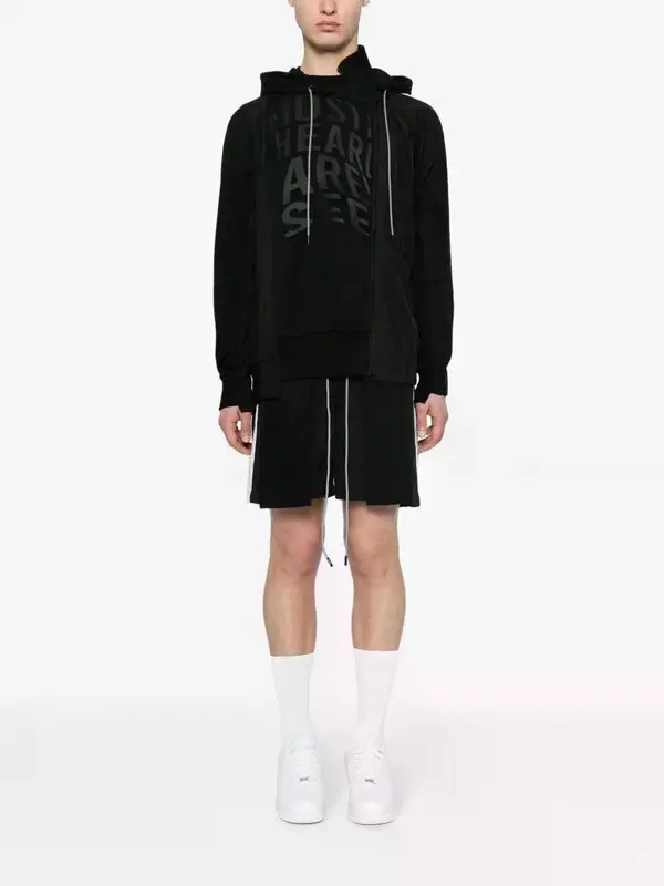 MOSTLY HEARD RARELY SEEN Asymmetric Panelled Hoodie