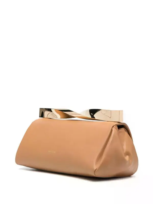 AQUAZZURA Twist Leather Clutch