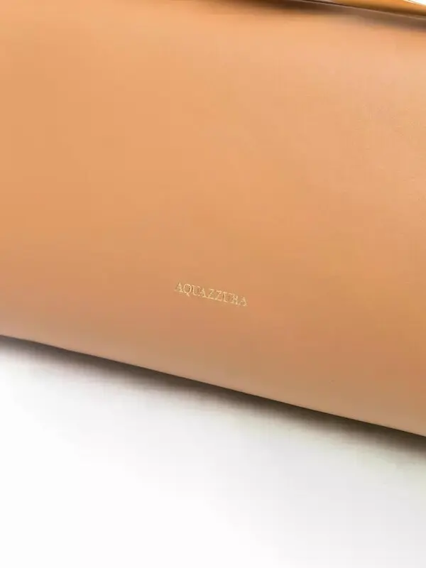 AQUAZZURA Twist Leather Clutch