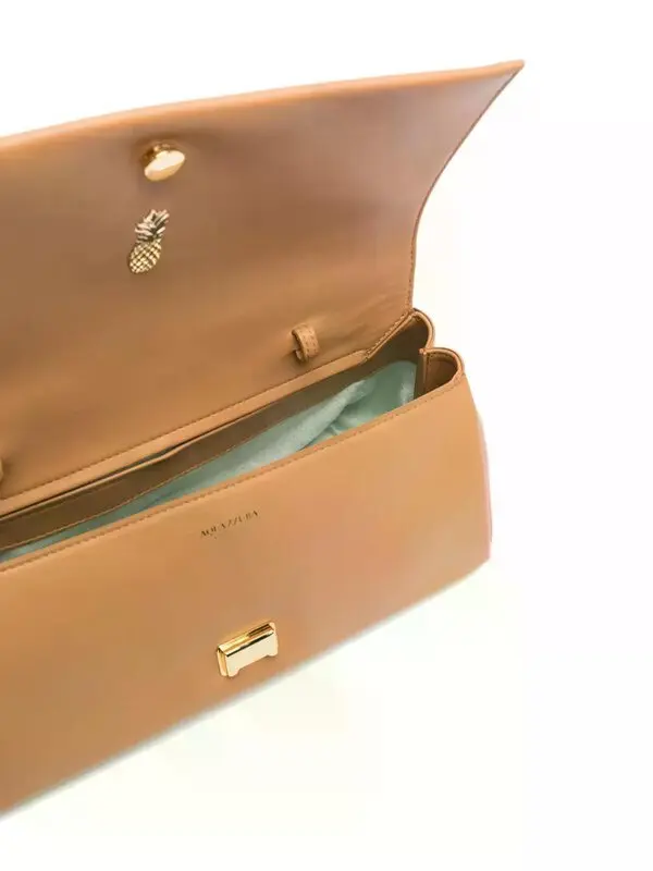 AQUAZZURA Twist Leather Clutch
