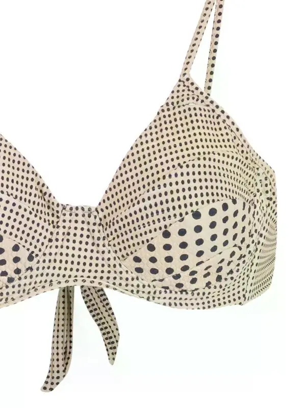 AMIR SLAMA Polka-dot Print High-rise Bikini