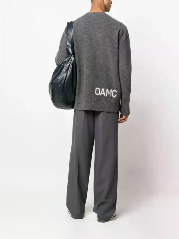 OAMC Logo Intarsia-knit Wool Jumper