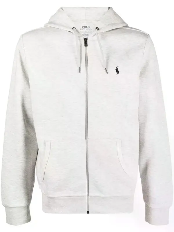 Polo Ralph Lauren Pony Logo Zip-up Hoodie - Grey