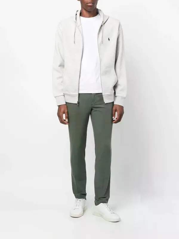 Polo Ralph Lauren Pony Logo Zip-up Hoodie - Grey