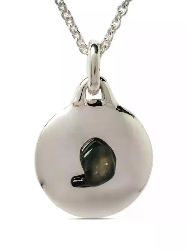 PARTS OF FOUR Disk Pendant Necklace - Silver