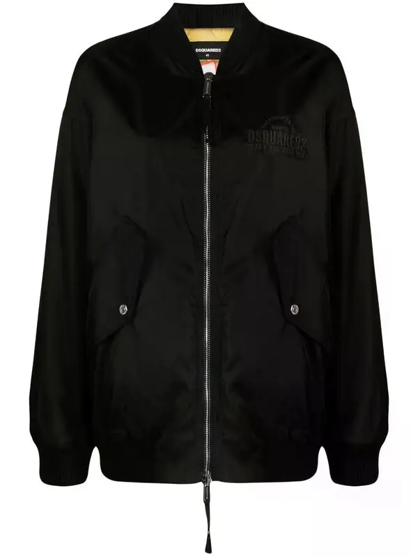 Dsquared2 Embroidered Logo Bomber Jacket