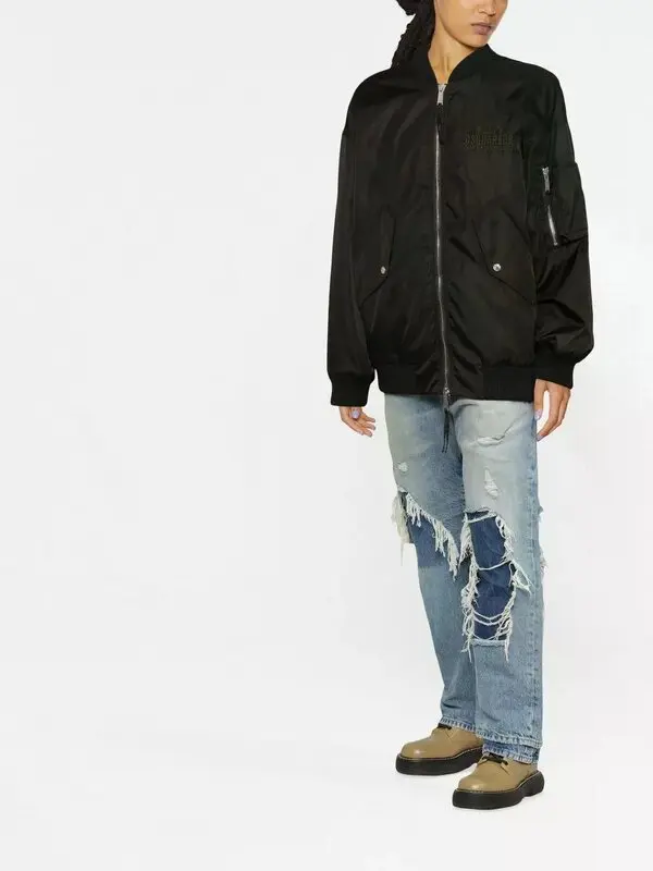 Dsquared2 Embroidered Logo Bomber Jacket