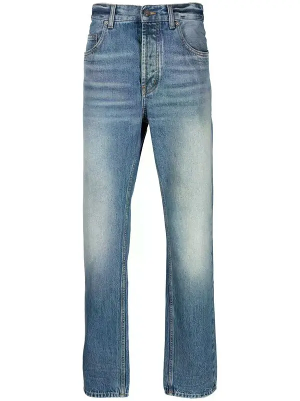 Saint Laurent Mid-rise Straight-leg Jeans