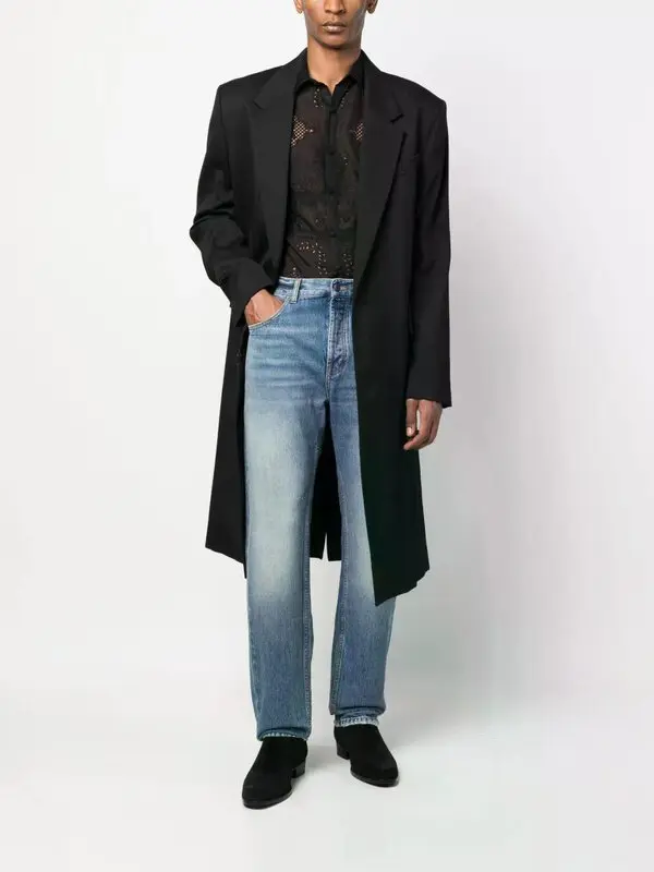 Saint Laurent Mid-rise Straight-leg Jeans