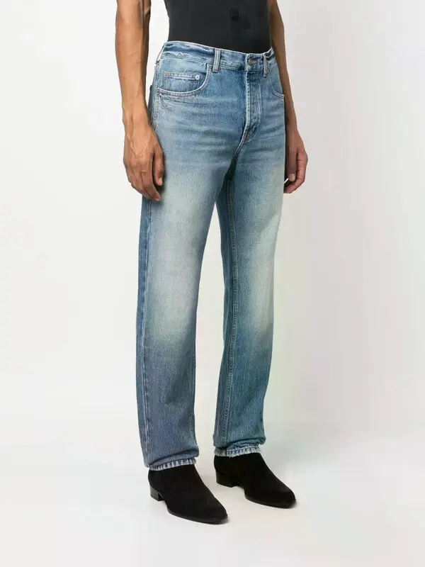 Saint Laurent Mid-rise Straight-leg Jeans