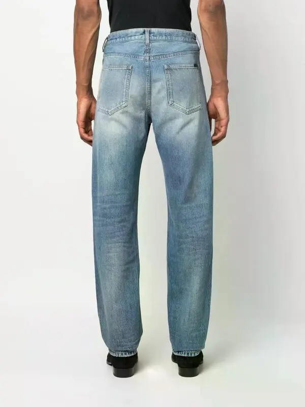 Saint Laurent Mid-rise Straight-leg Jeans