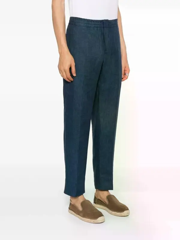 Zegna Linen Straight-leg Trousers
