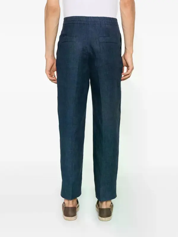 Zegna Linen Straight-leg Trousers