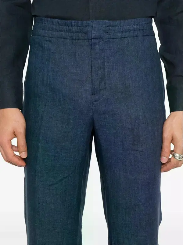 Zegna Linen Straight-leg Trousers